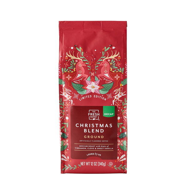 The Fresh Market Ground Decaf Coffee Holiday Blend Same-Day Delivery or ...