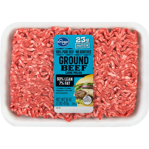 Kroger Kroger 1 lb. Extra Lean Ground Beef Sirloin 93/7 Same-Day ...