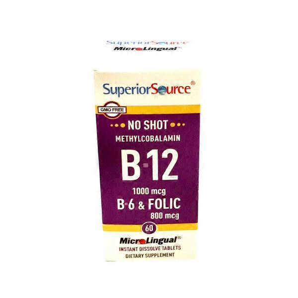 Superior Source Methylcobalamin B-12 Dietary Supplement, 1000 Mcg, 800 ...