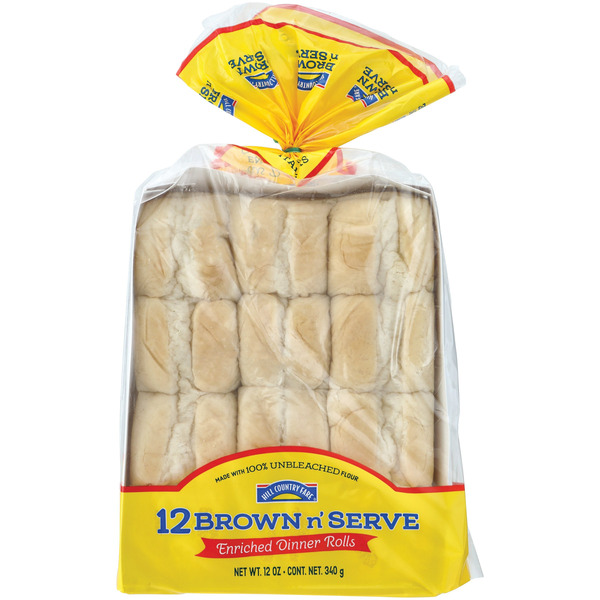 H-E-B Hill Country Fare Brown N Serve White Dinner Rolls Same-Day ...