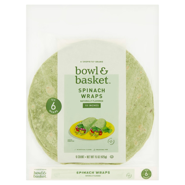 ShopRite Bowl & Basket Spinach 10 Inches Wraps Same-Day Delivery ...
