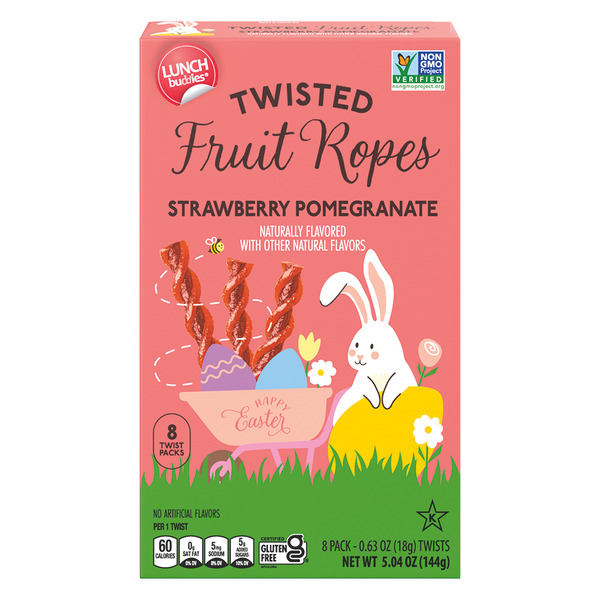 Lunch Buddies Strawberry Pom Twisted Ropes Same-Day Delivery or Pickup ...