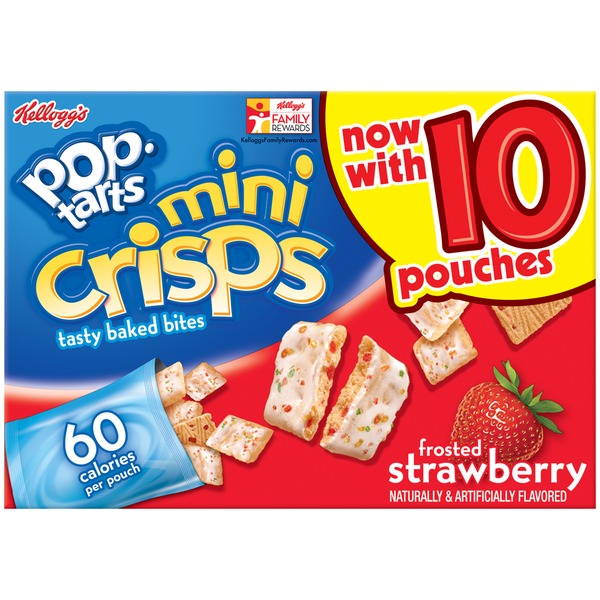Kellogg's Pop-Tarts Mini Crisps Frosted Strawberry Tasty Baked Bites (0 ...