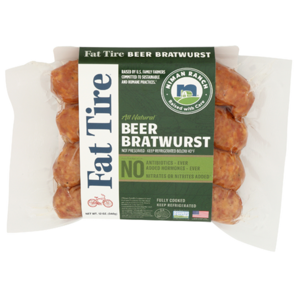 Niman Ranch All Natural Fully Cooked Beer Bratwurst Same-Day Delivery ...