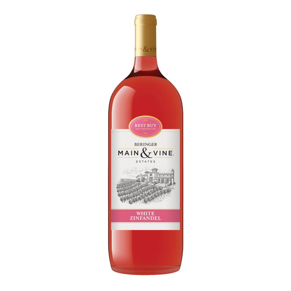 Beringer Main & Vine White Zinfandel California Rose Wine Same-Day ...