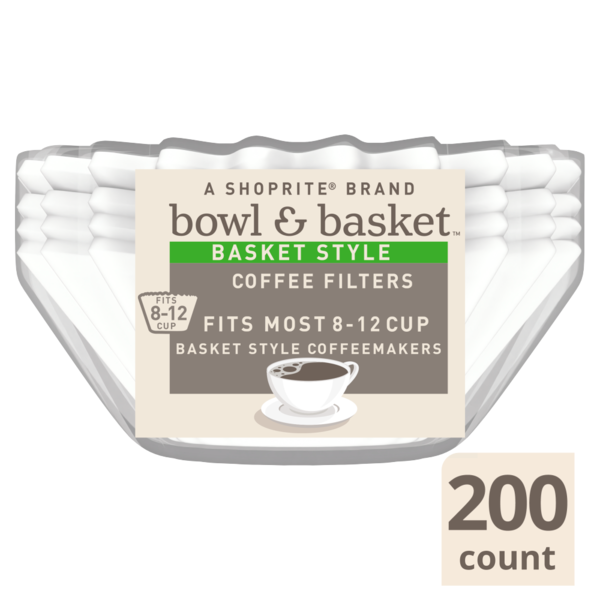 ShopRite Bowl & Basket Basket Style Coffe Filters Same-Day Delivery ...