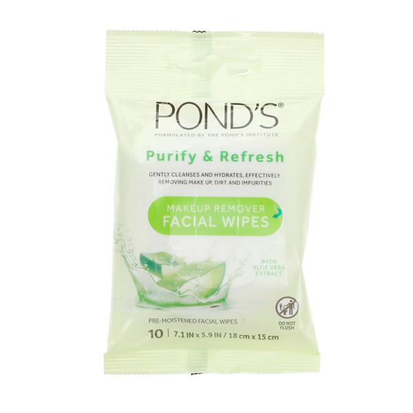 POND’S Facial Wipes, Makeup Remover, Purify & Refresh Same-Day Delivery ...