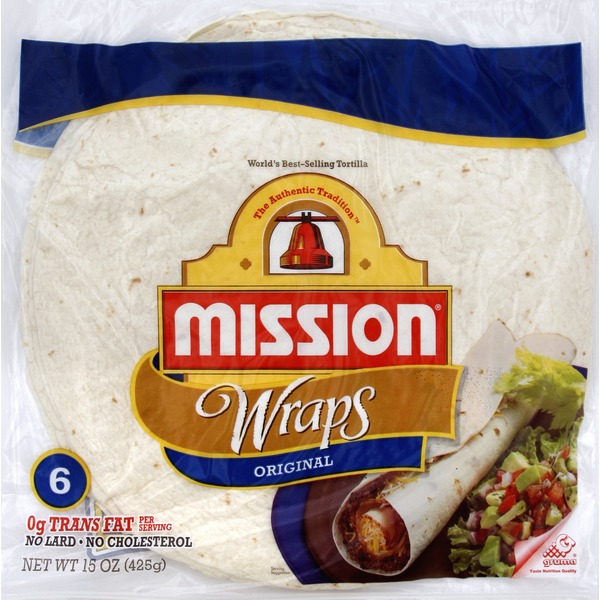 Mission Wraps Original (6 ct) - Instacart