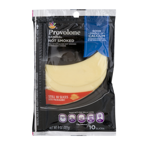 Stop & Shop Store Brand Cheese Slices, Provolone, Natural Same-Day ...