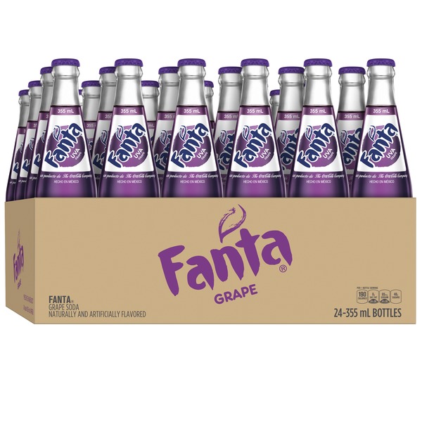 Fanta Grape Mexico Fruit Flavored Soda Soft Drink (355 mlt) - Instacart