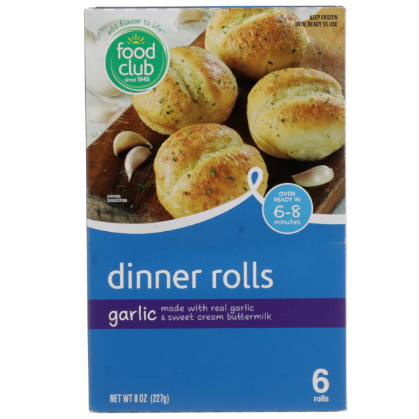 Food Club Garlic Dinner Rolls (8 oz) - Instacart