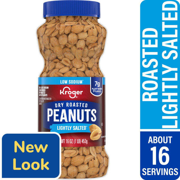 Kroger Kroger Lightly Salted Dry Roasted Peanuts Same-Day Delivery or Pickup | Instacart
