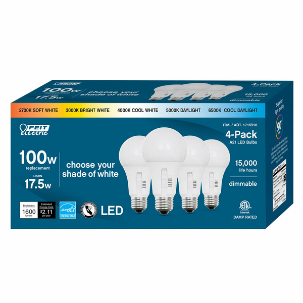 Feit Electric 100W LED Light Bulb Same-Day Delivery | Costco