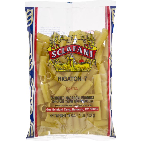 Sclafani Scalfani Pasta Rigatoni 7 (16 oz) - Instacart