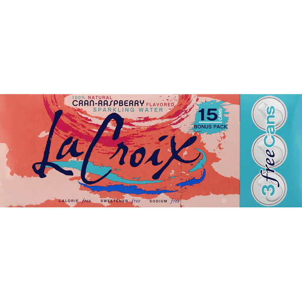 LaCroix Sparkling Water, Cran-Raspberry Flavored, Bonus Pack Same-Day Delivery or Pickup | Publix