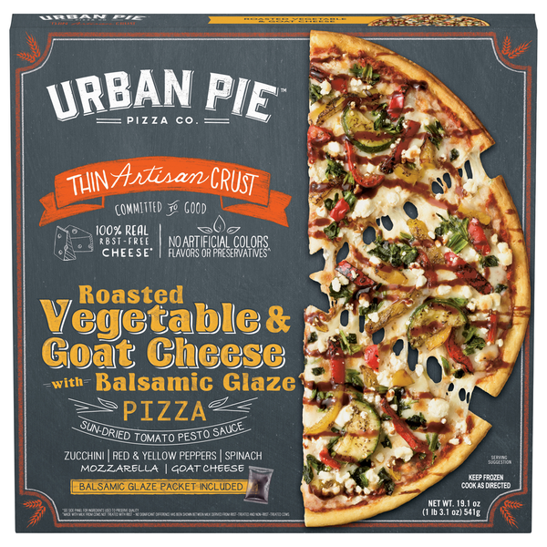 Urban Pie Pizza Co. Pizza, with Balsamic Glaze, Thin Artisan Crust ...
