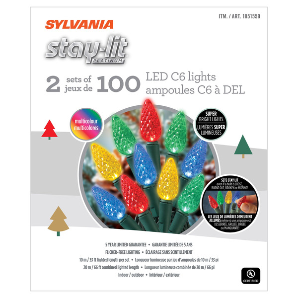 Stay-Lit LED C6 Light Set Same-Day Delivery | Costco
