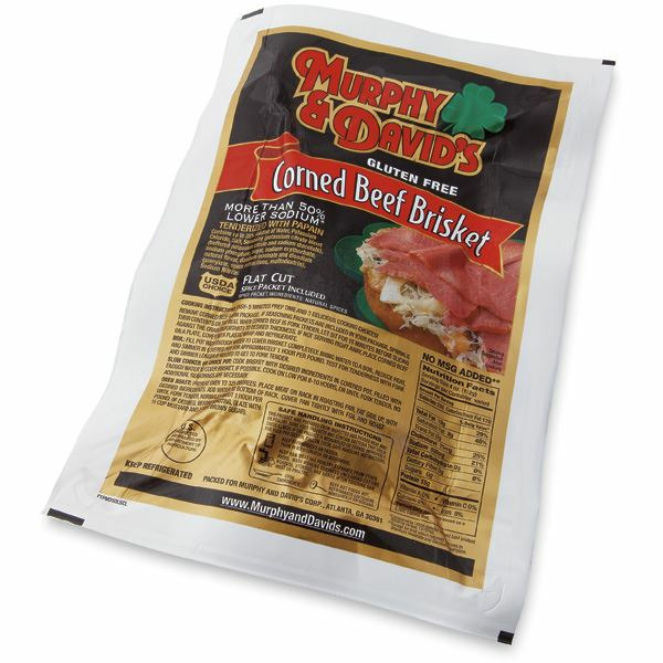 Murphy & David's Flat Cut Lower Sodium Usda Choice Corned Beef Brisket ...