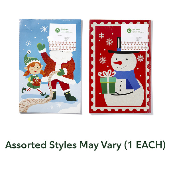 Publix Christmas Count Shirt Boxes W/ Glitter Assorted Same-Day ...