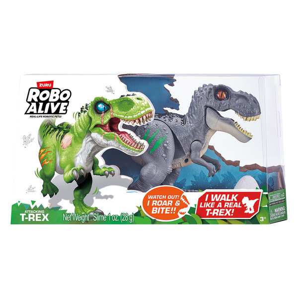 ZURU Robo Alive Attacking T-Rex Series 2 Robotic Pet Same-Day Delivery ...