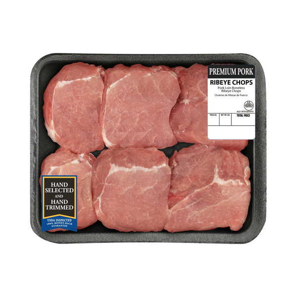 Walmart Boneless Pork Ribeye Chops Same-Day Delivery | Instacart