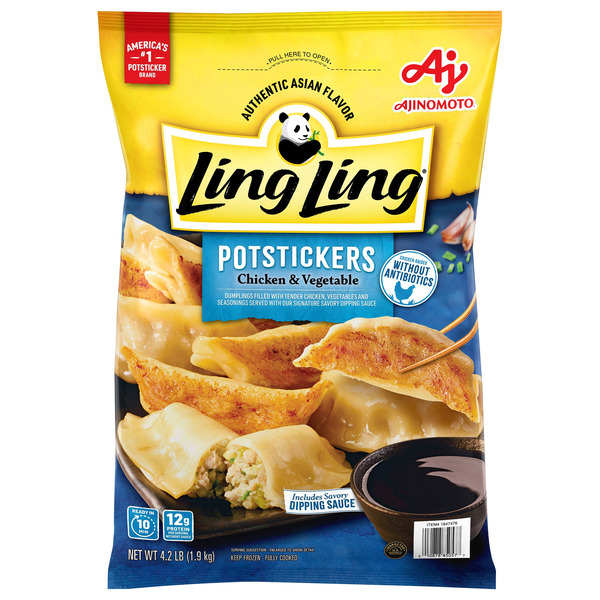 Ling Ling Potstickers, Chicken and Vegetable, 4.2 lbs Same-Day Delivery ...