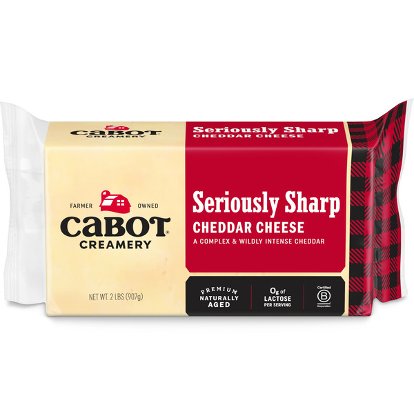 Market Basket Cabot Seriously Sharp Cheddar Cheese 2lb Same-Day ...