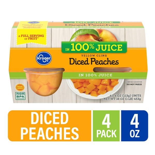 Kroger Kroger Diced Peaches in 100% Juice Same-Day Delivery or Pickup ...