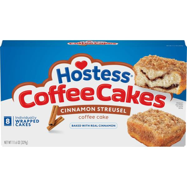 Hostess Coffee Cakes Cinnamon Coffee Cake Topped with Streusel ...