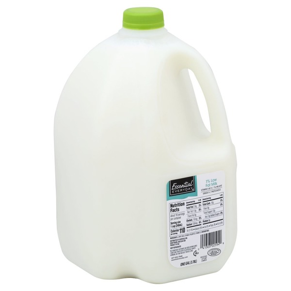 Essential Everyday Milk, Low Fat, 1% Milkfat (1 gal) - Instacart