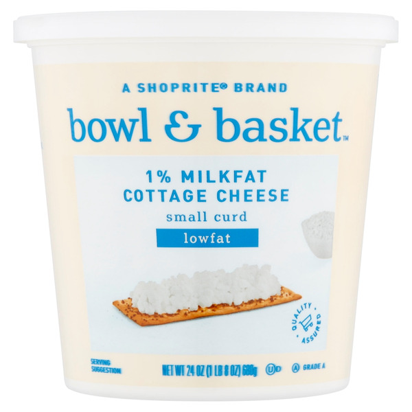 ShopRite Bowl & Basket Small Curd 1 % Milkfat Cottage Cheese Same-Day ...