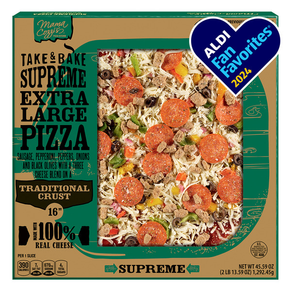 ALDI Mama Cozzi's Pizza Kitchen 16" Supreme Deli Pizza Same-Day ...