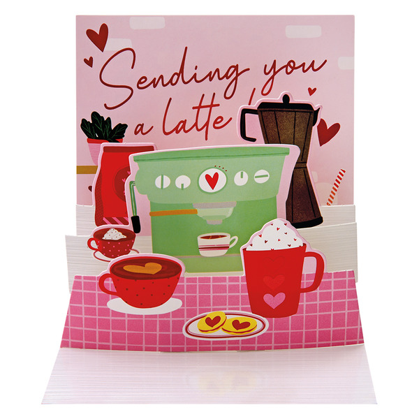 ALDI Pembrook Pop Up Valentine's Day Latte Love Cards Same-Day Delivery ...