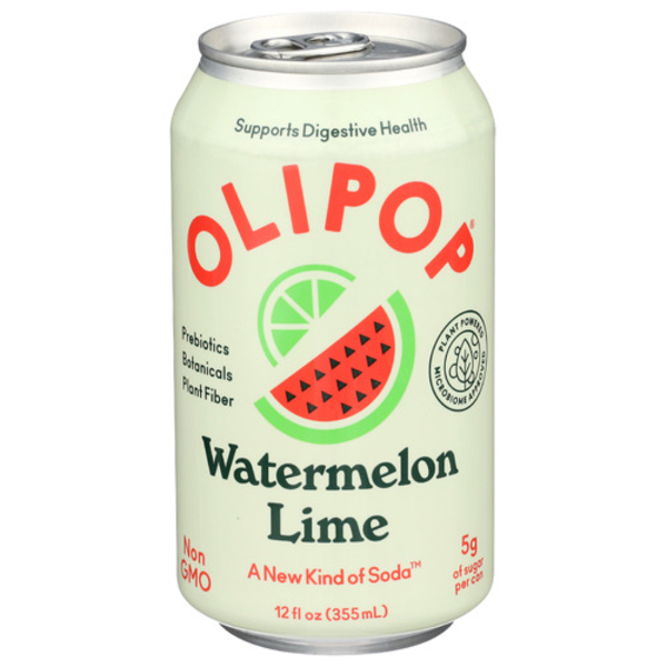 Sprouts Farmers Market OLIPOP Prebiotic Soda, Watermelon Lime Same-Day ...