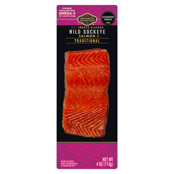 Kroger Private Selection Sockeye Salmon, Alderwood Smoked Same-Day ...