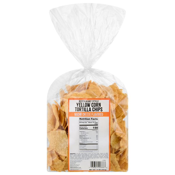 Don Pancho Yellow Corn Restaurant Style Nacho Cheese Flavored Tortilla ...