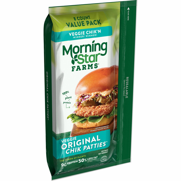 Publix Morning Star Farms Meatless Chicken Patties, Vegan Plant Based ...