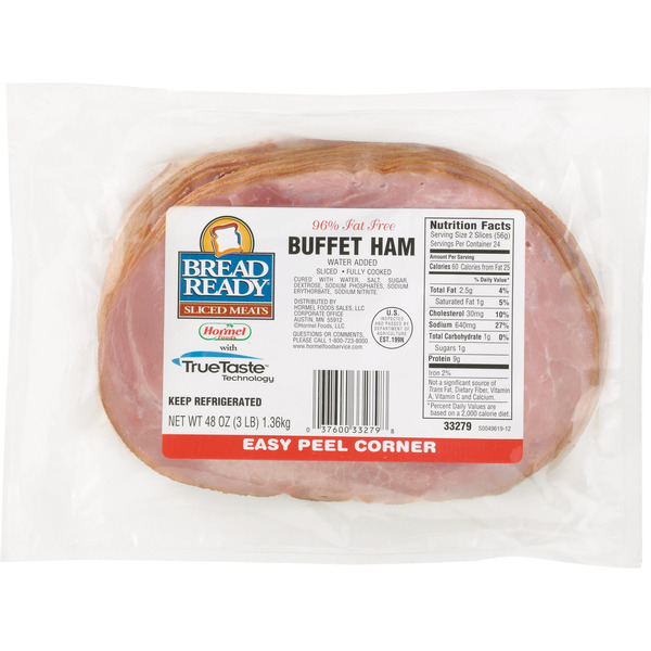 Hormel Bread Ready Bread Ready Sliced Buffet Ham Same-Day Delivery ...
