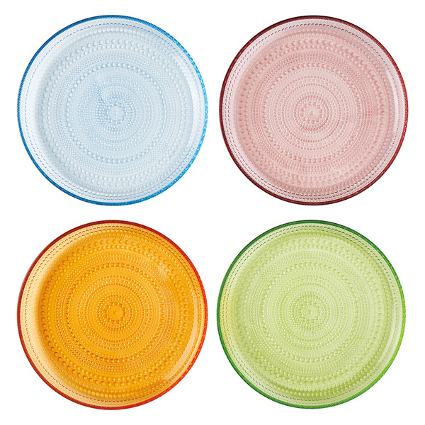 Crofton Assorted Colorful Glass Plate Set Same-Day Delivery or Pickup ...