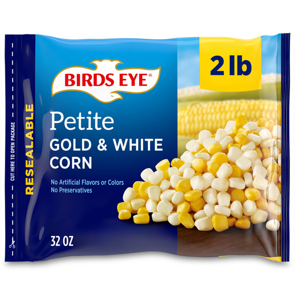 Birds Eye Petite Gold and White Corn, Frozen Vegetables Same-Day ...