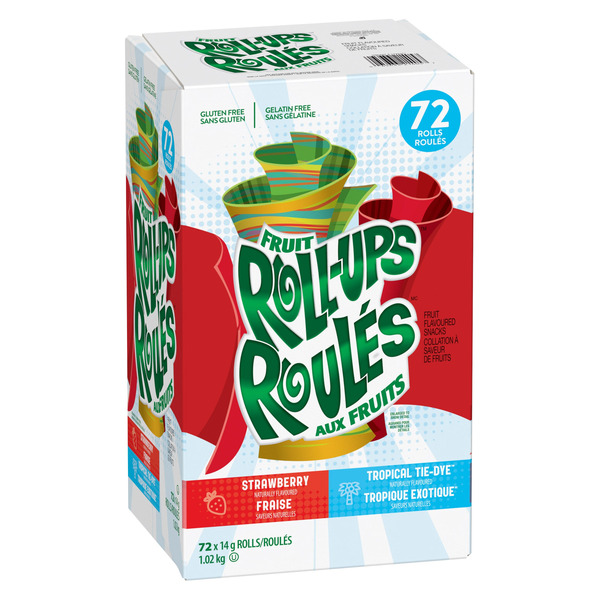 Betty Crocker Fruit Roll Ups Tropical Tie Dye Strawberry Same-Day ...
