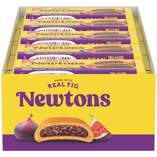 NEWTONS Soft Baked Real Fruit Fig Bars, Chewy Fig Cookies, Snack Packs ...