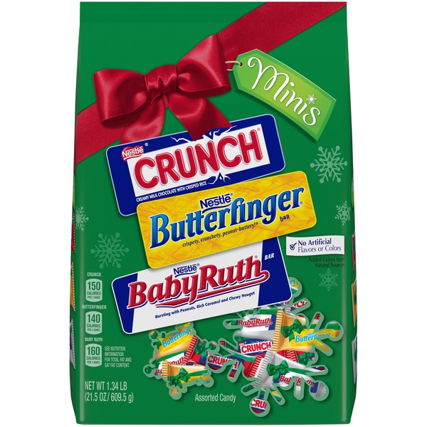 Nestle BUTTERFINGER, BABY RUTH and NESTLE CRUNCH mini bars Chocolatey ...
