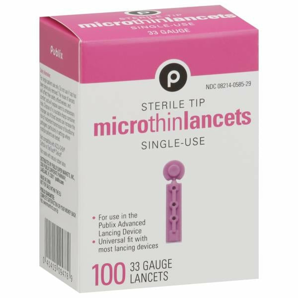 Publix Micro Thin Lancets, Sterile Tip Same-Day Delivery or Pickup | Publix