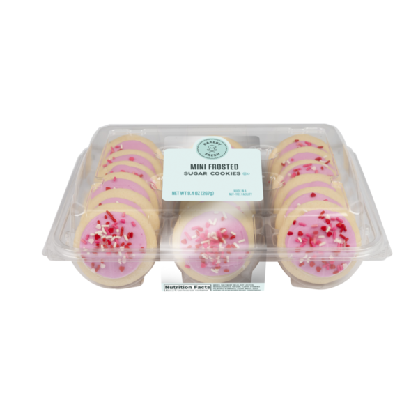 Kroger Bakery Fresh Vanilla Valentine's Frosted Sugar Mini Cookies Same ...