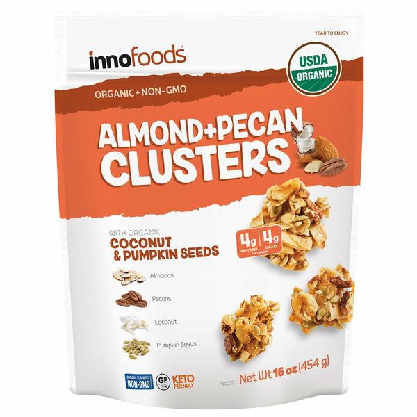 Innofoods Organic Almond & Pecan Clusters, 16 oz Same-Day Delivery | Costco