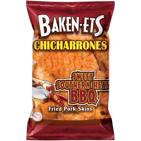 Baken-ets Chicharrones Sweet Southern Heat BBQ Fried Pork Skins (1.5 oz ...