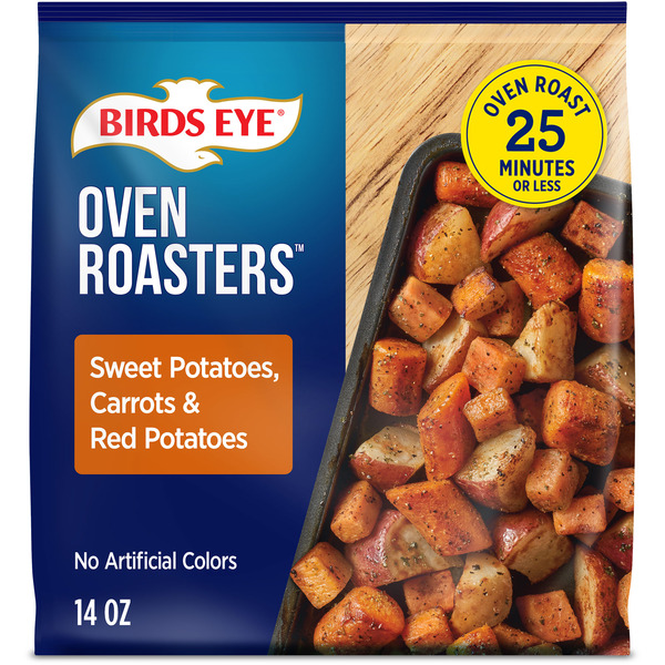 Birds Eye Oven Roasters Seasoned Sweet Potatoes, Carrots & Red Potatoes ...