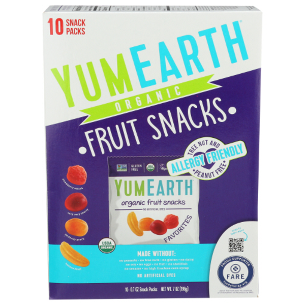Sprouts Farmers Market YumEarth Fruit Snacks, Organic, Favorites, 10 ...
