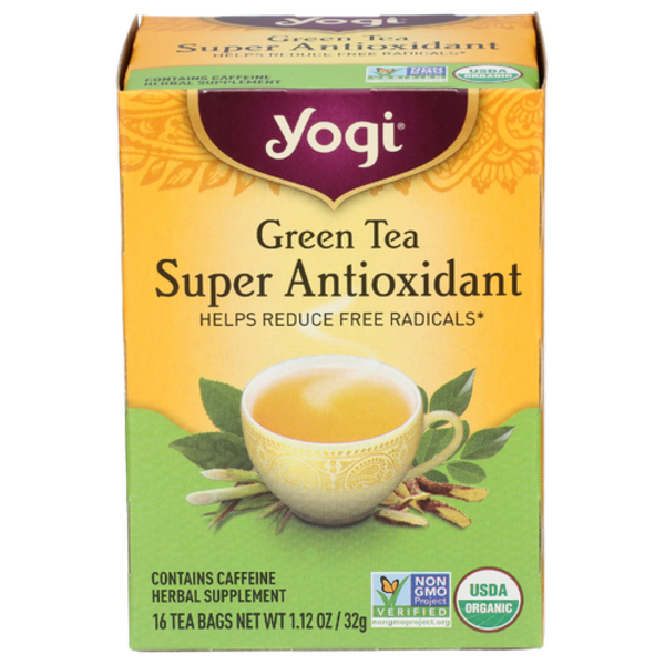 Yogi Tea Green Tea Super Antioxidant, Contains Caffeine Same-Day ...